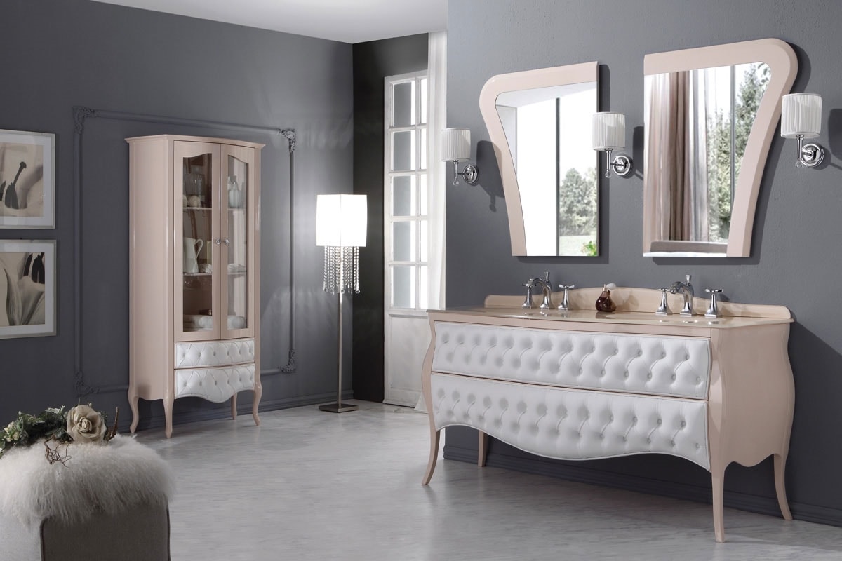 Mueble de baño clásico con doble lavabo | IDFdesign