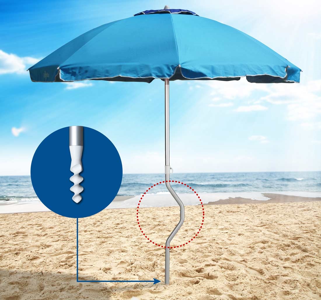 Paraguas de aluminio, resistentes al viento, para playas | IDFdesign